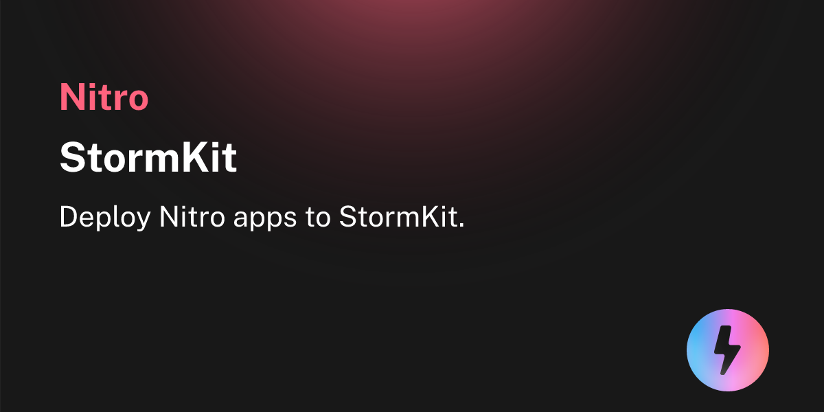 StormKit - Nitro