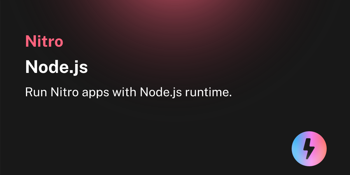 Node.js - Nitro