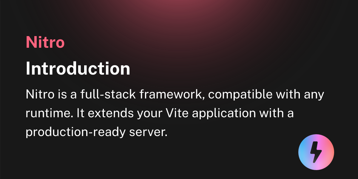 Introduction - Nitro