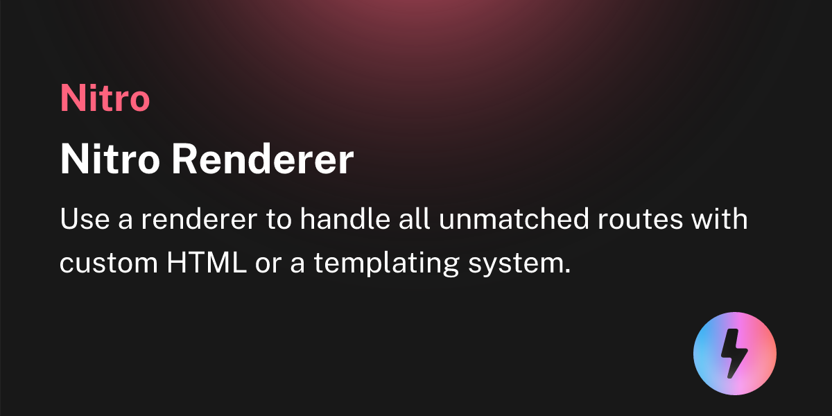 Nitro Renderer - Nitro