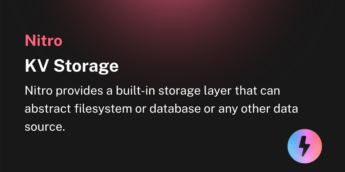 KV Storage - Nitro